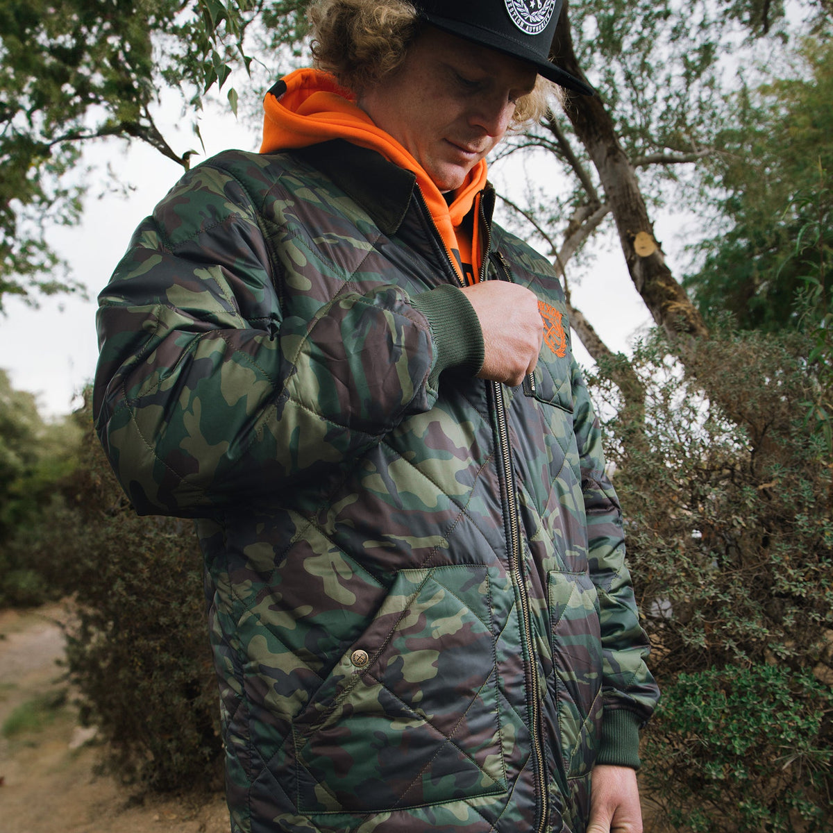 diamond quilted pattern jacket