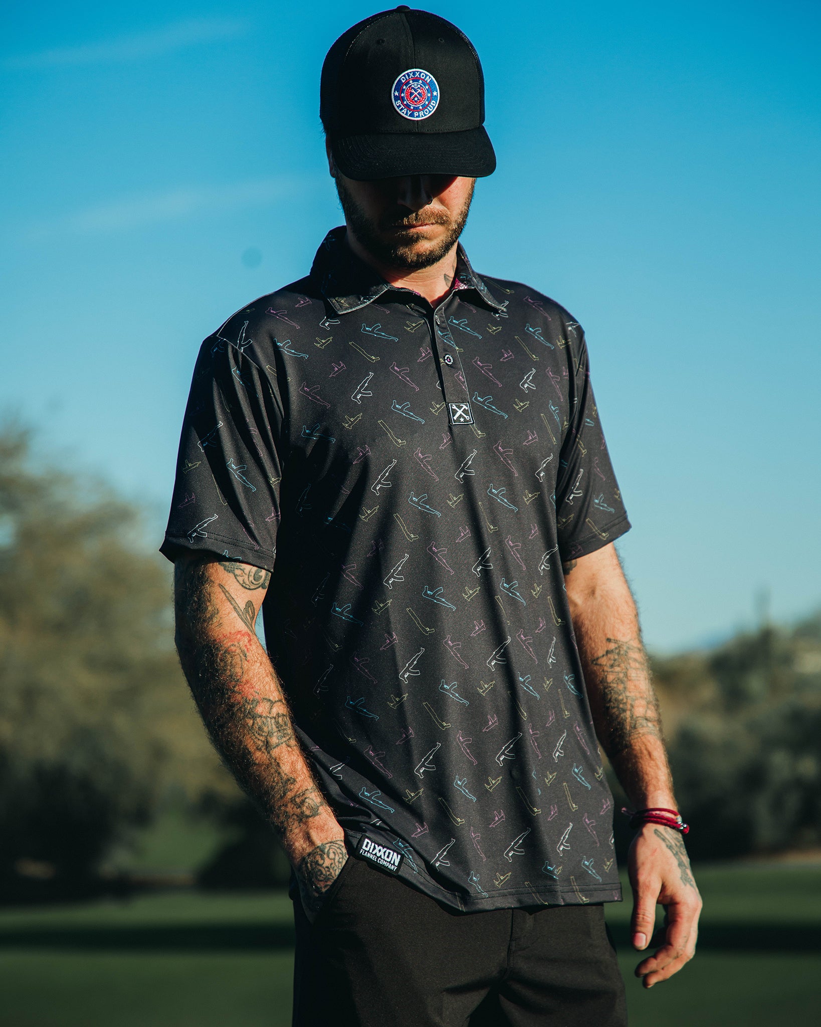 Men's Pew Pew Party Polo | Dixxon Flannel Co.