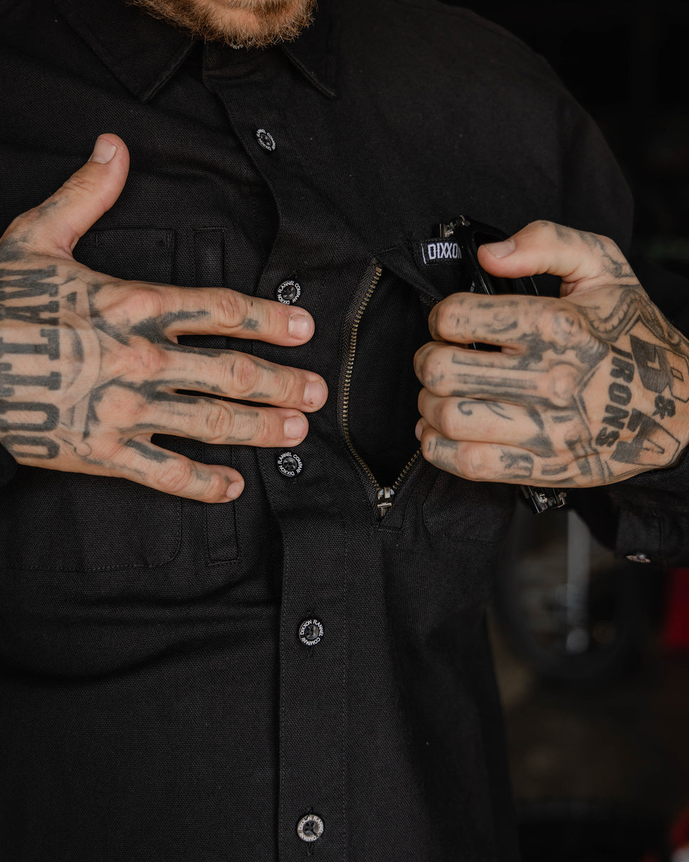 Work Shirt Long Sleeve - Black | Dixxon Flannel Co.