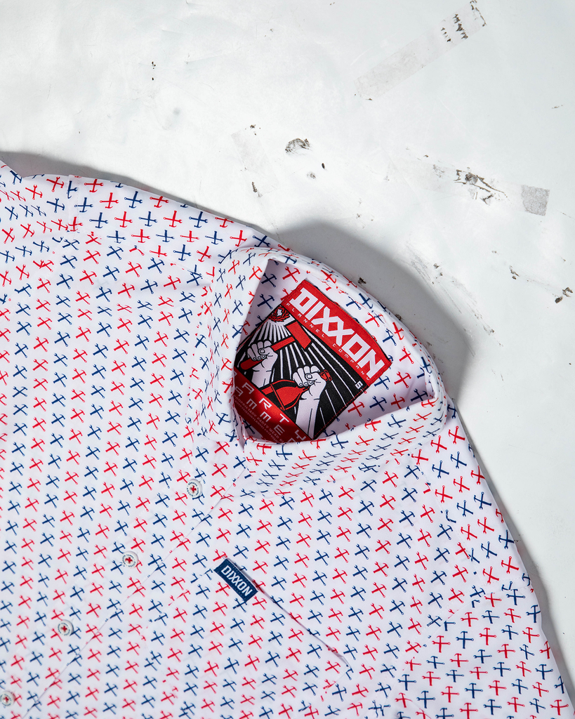 Women's Party Hammers Short Sleeve - Red, White, & Blue | Dixxon ...