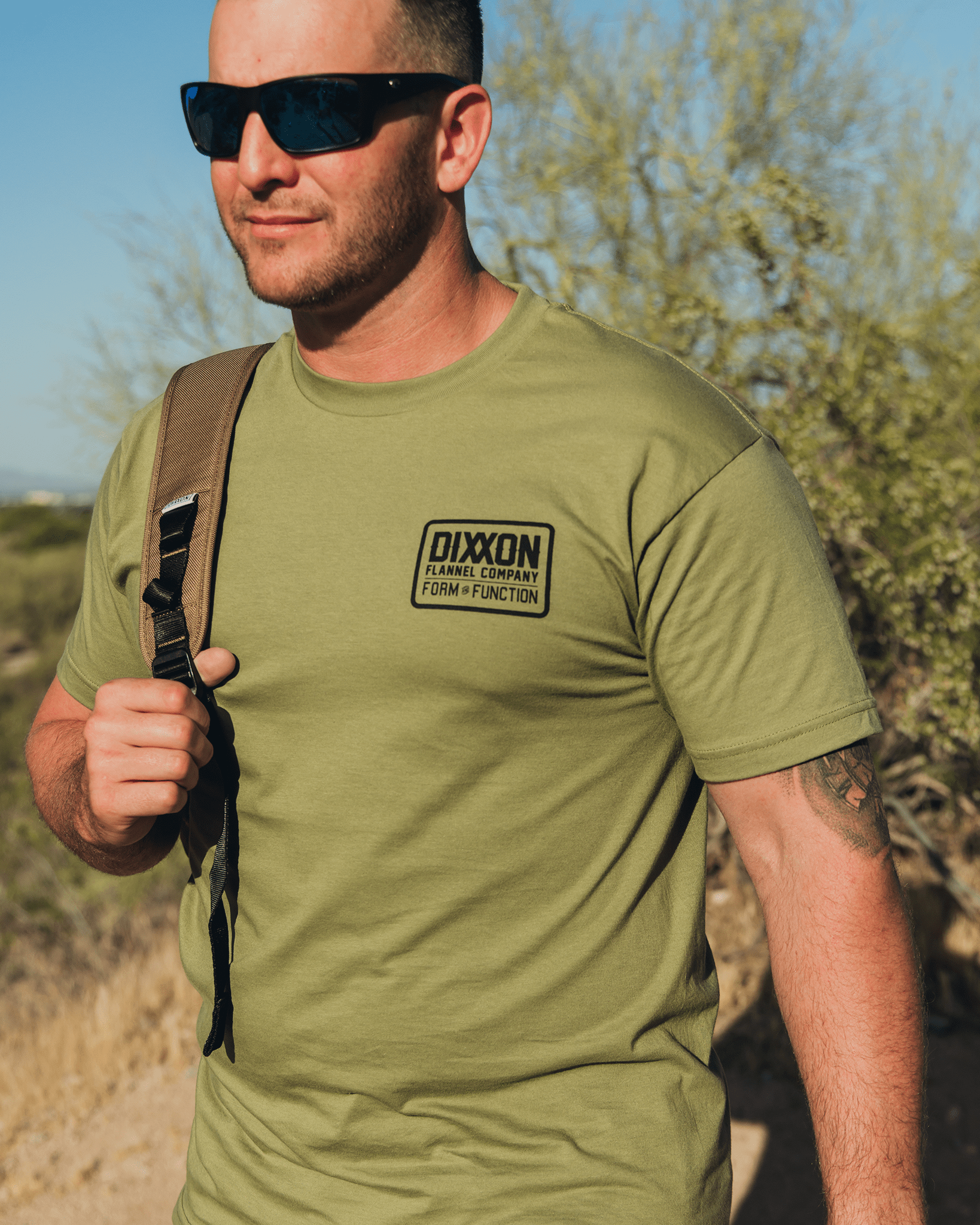 Men's Black Classic Logo T-Shirt - O.D. Green | Dixxon Flannel Co.