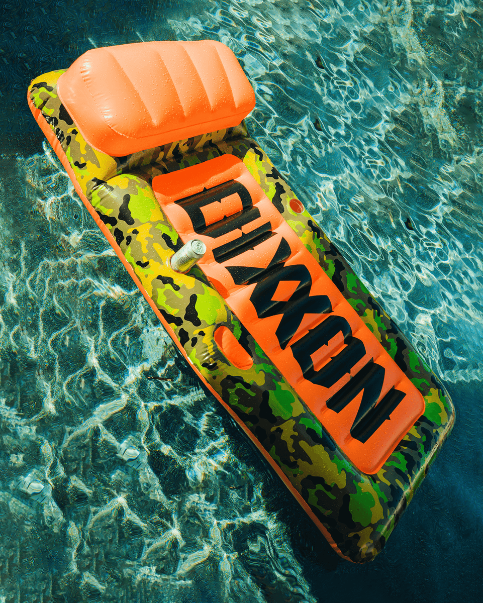 Camo & Orange Pool Raft | Dixxon Flannel Co.