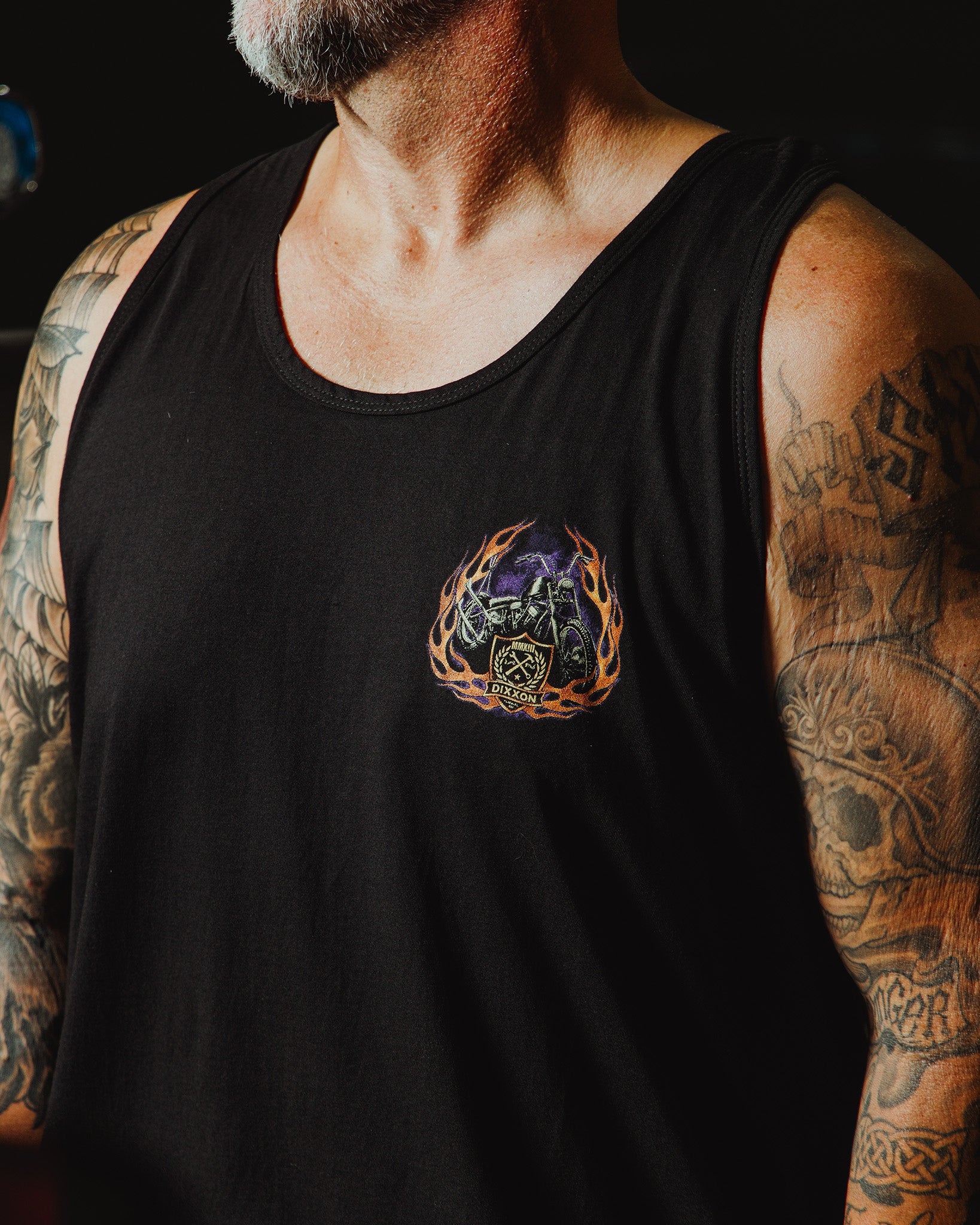 Fire Crest Tank - Black | Dixxon Flannel Co.