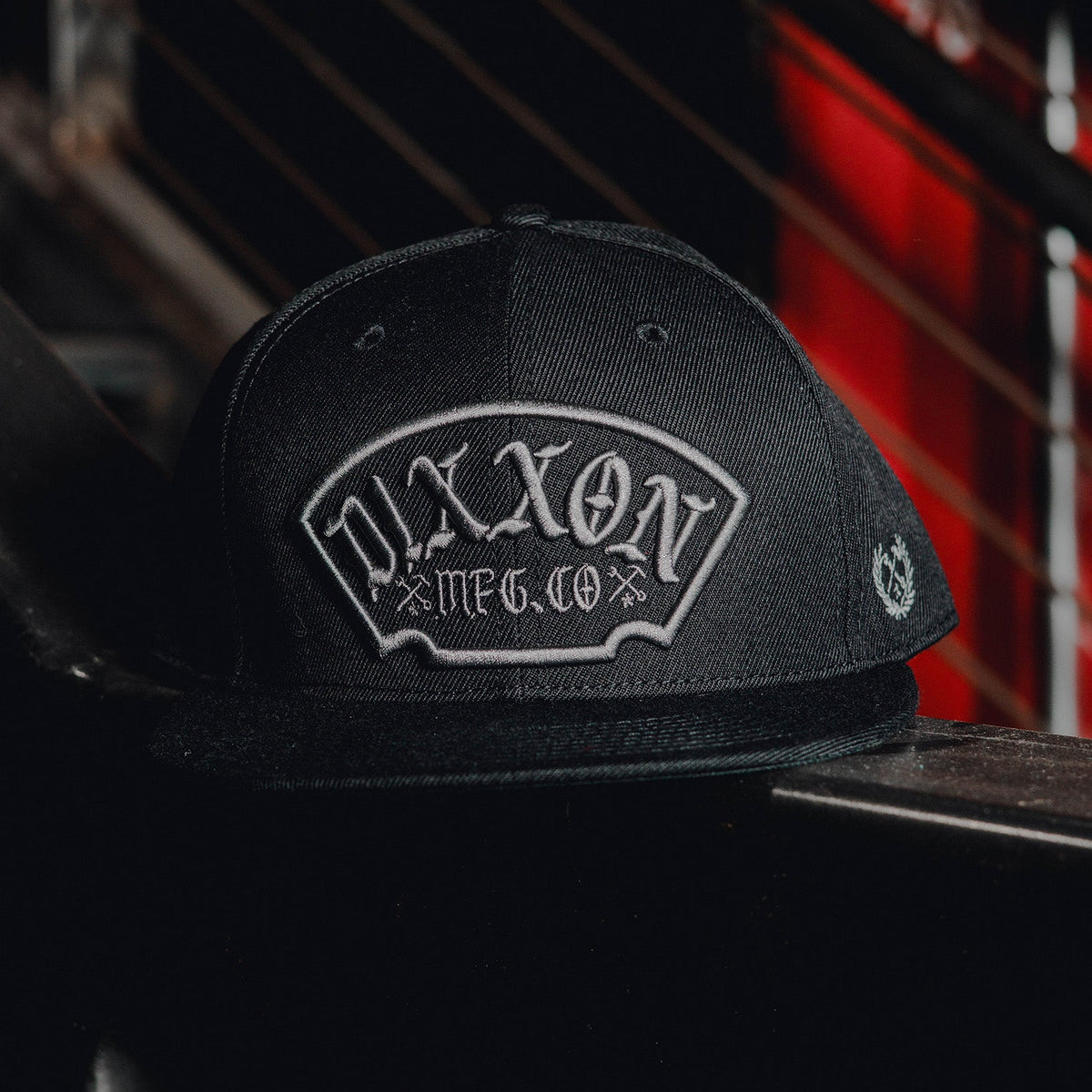 Gray Salty Patch Flat Bill Snapback - Black | Dixxon Flannel Co.