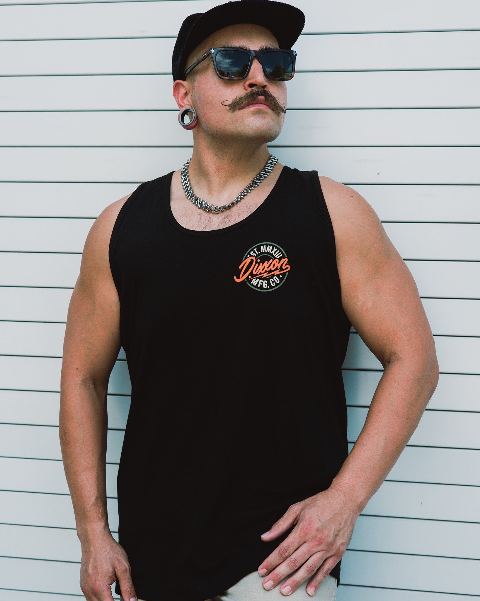 Orange/Gold Dixxon MFG Tank - Black | Dixxon Flannel Co.