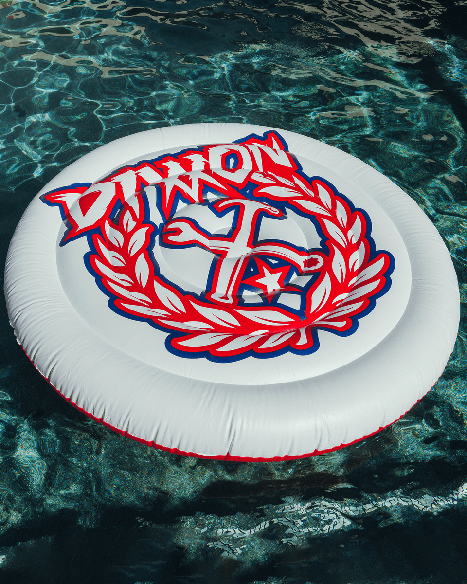 Red, White, & Blue Party Crest Round Pool Float | Dixxon Flannel Co.
