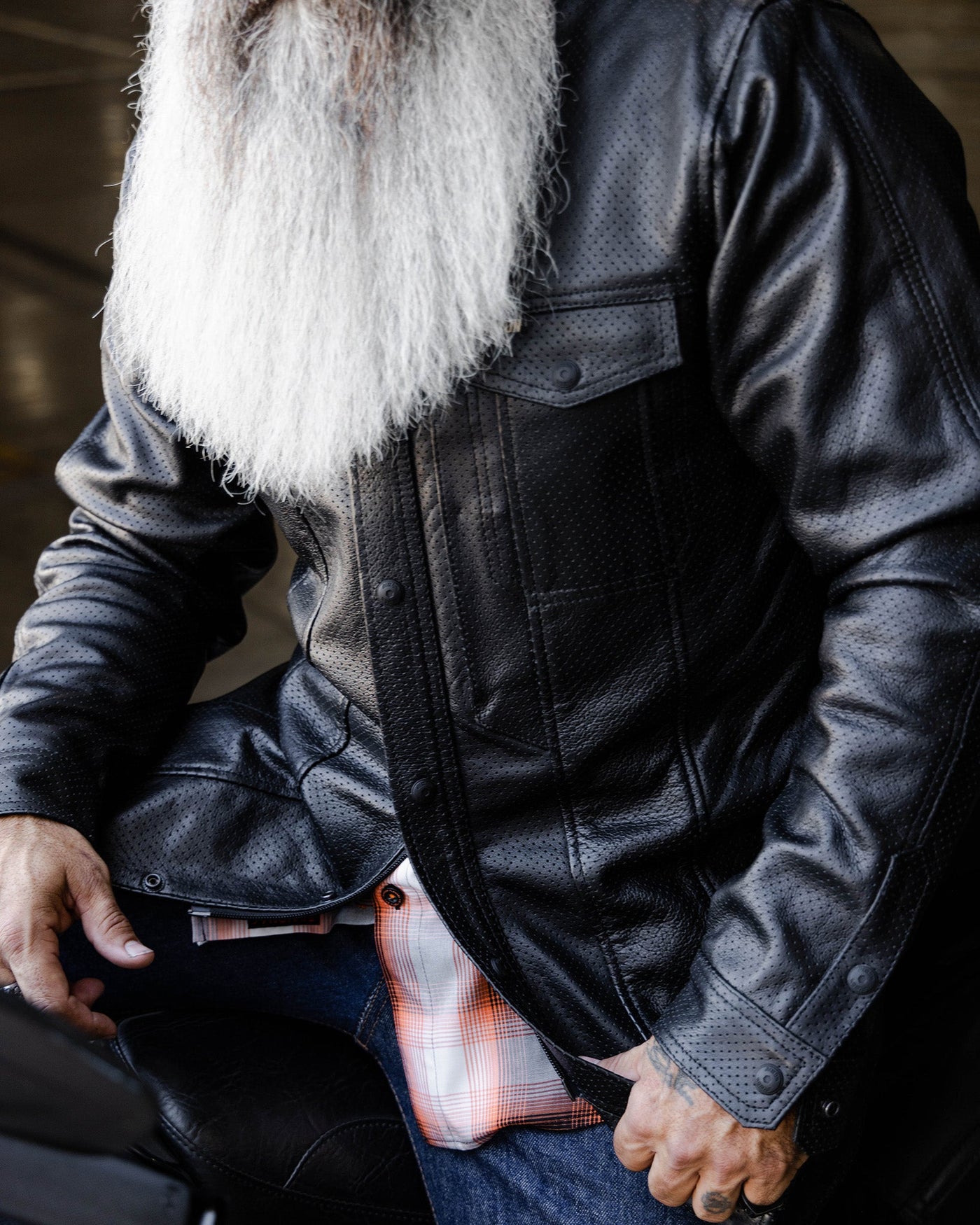 Reno Perforated Leather Shirt | Dixxon Flannel Co.