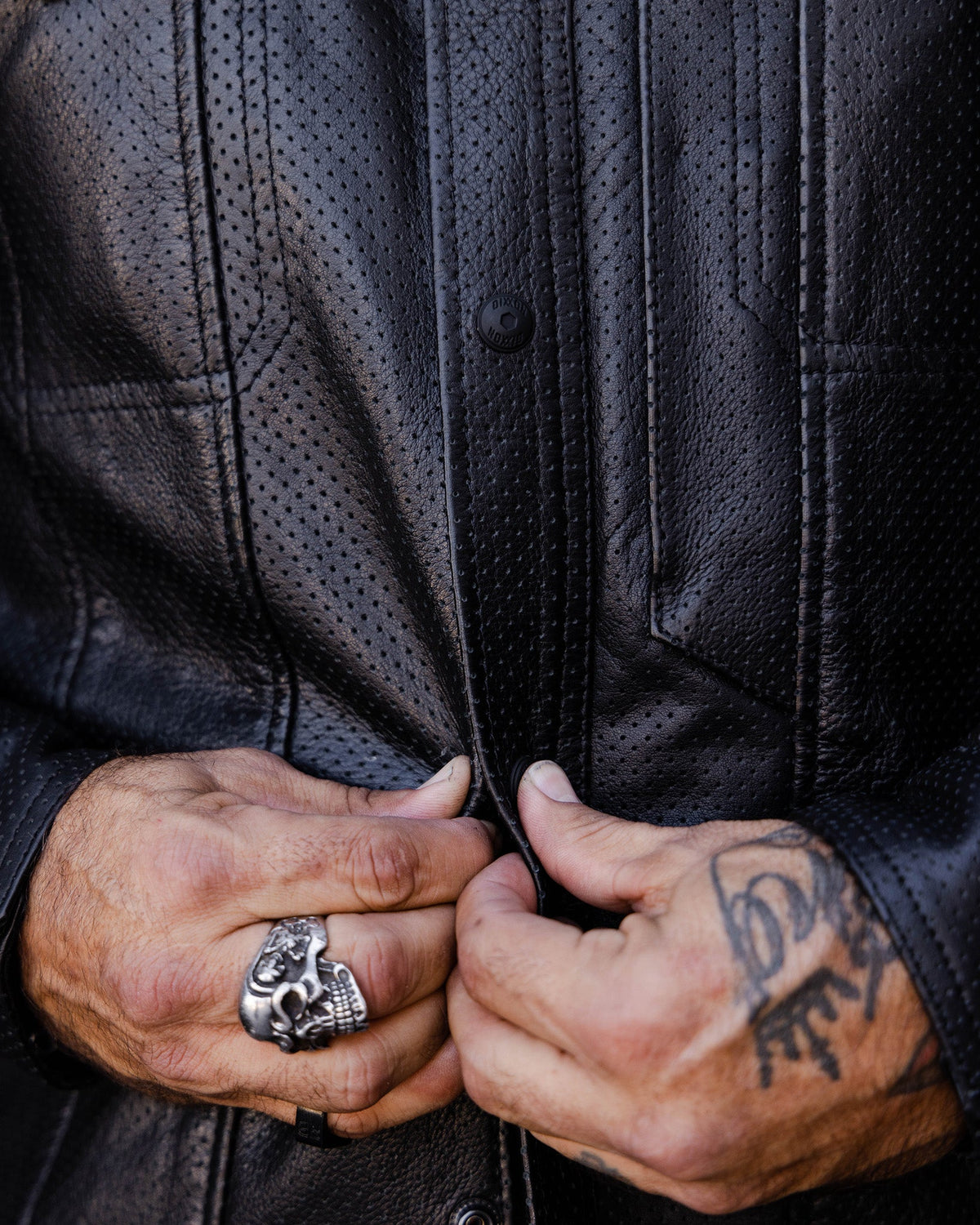 Reno Perforated Leather Shirt | Dixxon Flannel Co.