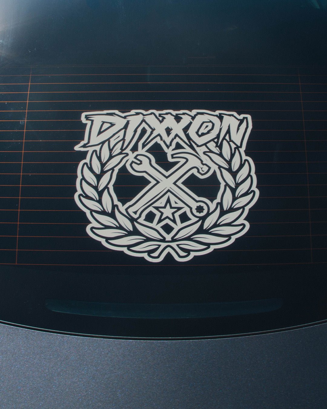 Party Crest Die Cut Sticker - 14" | Dixxon Flannel Co.
