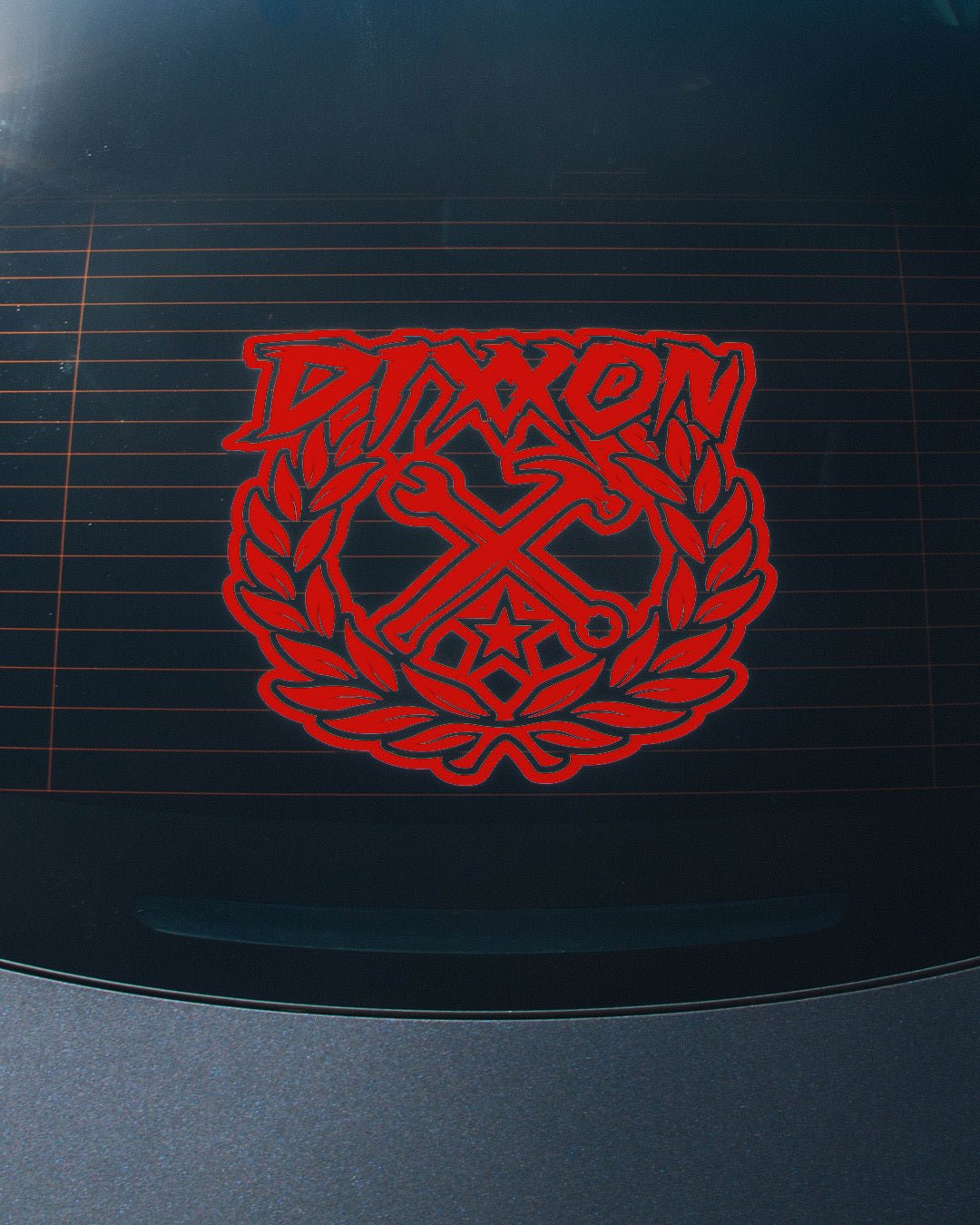 Party Crest Die Cut Sticker - 14" | Dixxon Flannel Co.