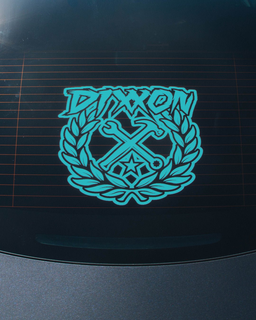 Party Crest Die Cut Sticker - 14" | Dixxon Flannel Co.