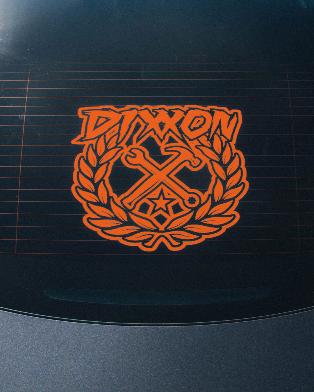 Party Crest Die Cut Sticker - 14" | Dixxon Flannel Co.