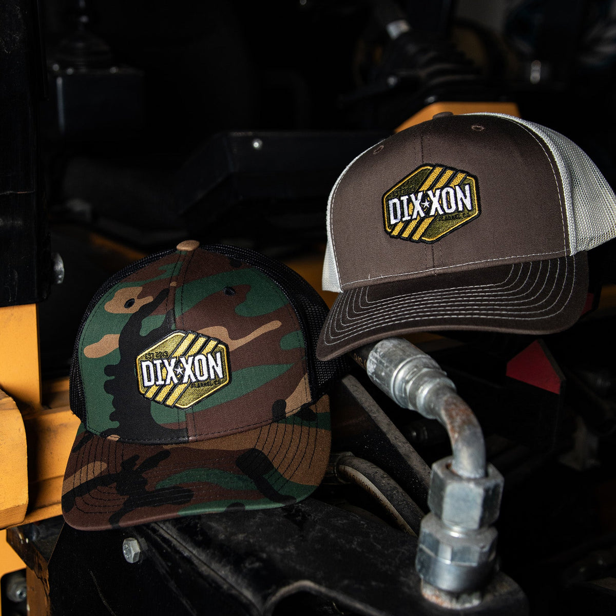 Tactical Stripes Curved Bill Trucker Snapback | Dixxon Flannel Co.