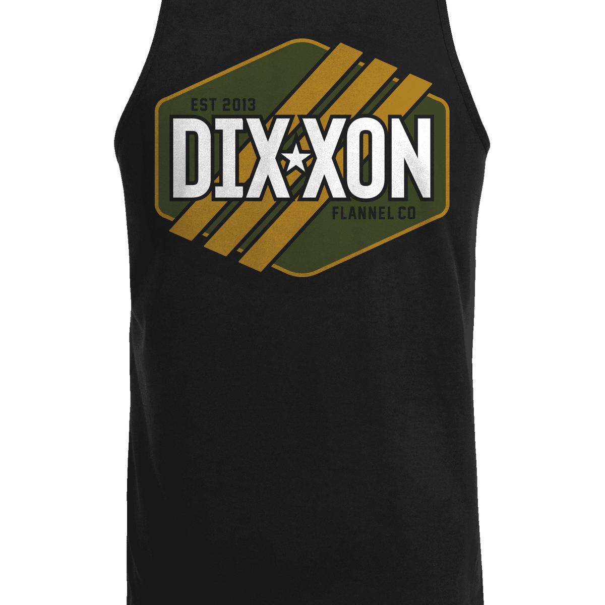 Men's Tactical Stripes Tank - Black & O.D. Green | Dixxon Flannel Co.