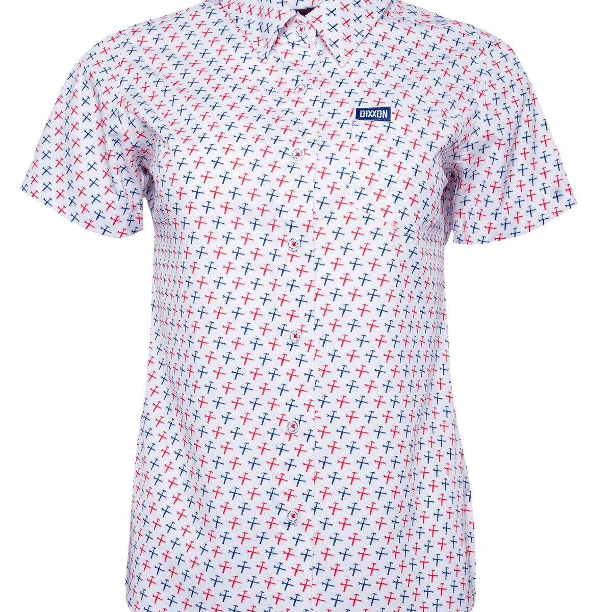 Women's Party Hammers Short Sleeve - Red, White, & Blue | Dixxon ...