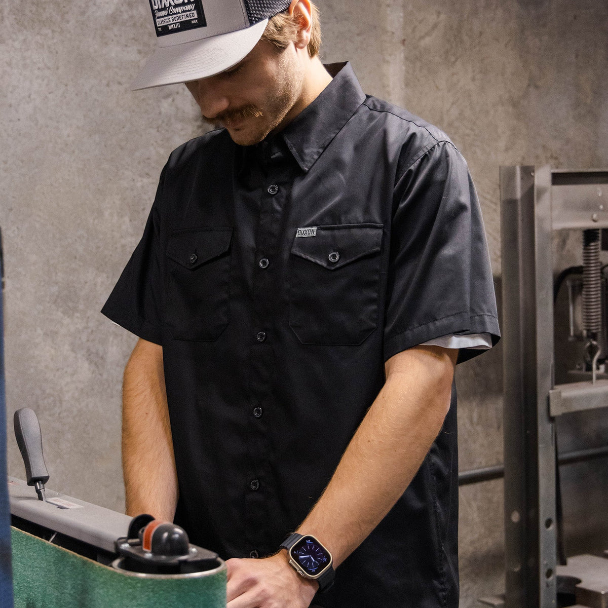 Men's WorkForce Short Sleeve Work Shirt - Black | Dixxon Flannel Co.