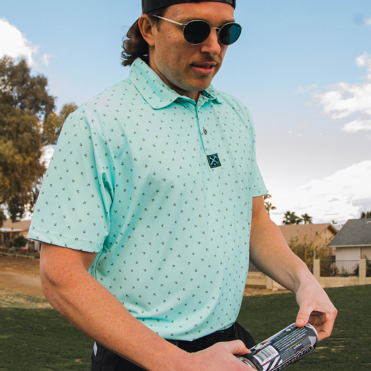 Men's Avery Party Polo - Tiffany | Dixxon Flannel Co.