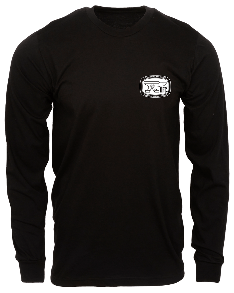 Men's Checkpoint Long Sleeve T-Shirt - Black | Dixxon Flannel Co.