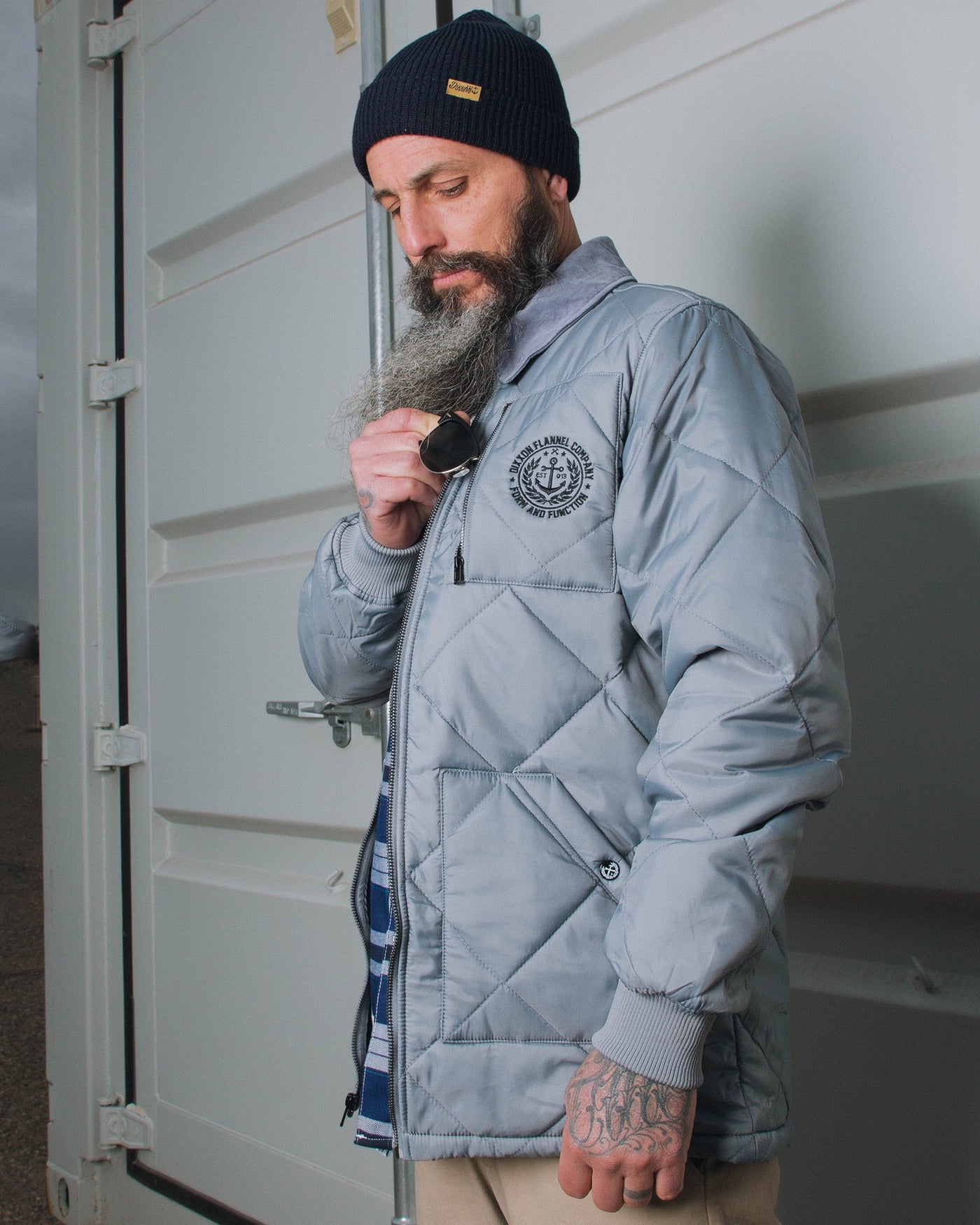 Men's Morning Fog Diamond Stitch Quilted Jacket | Dixxon Flannel Co.
