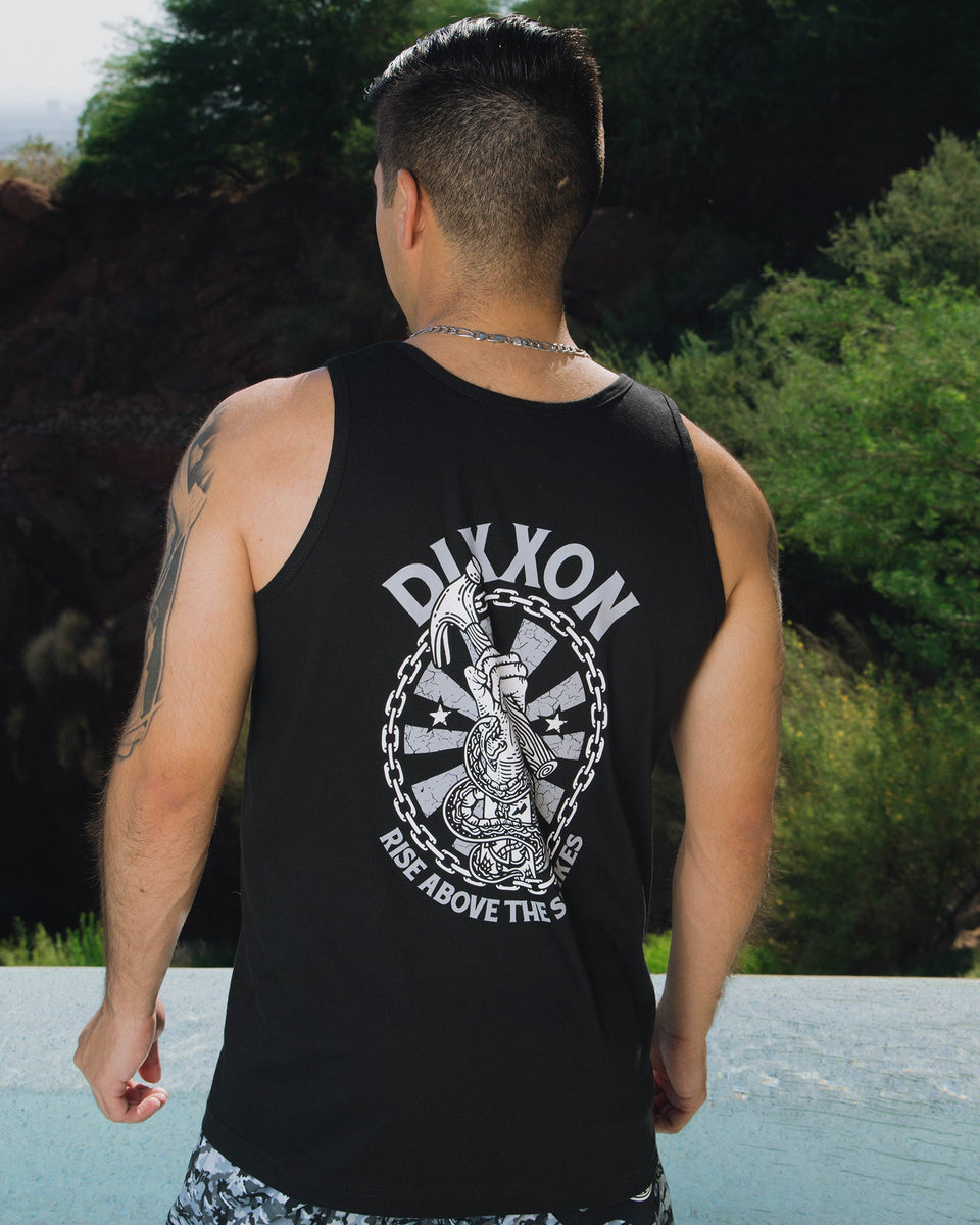 Men's Rise Above Tank - Black | Dixxon Flannel Co.