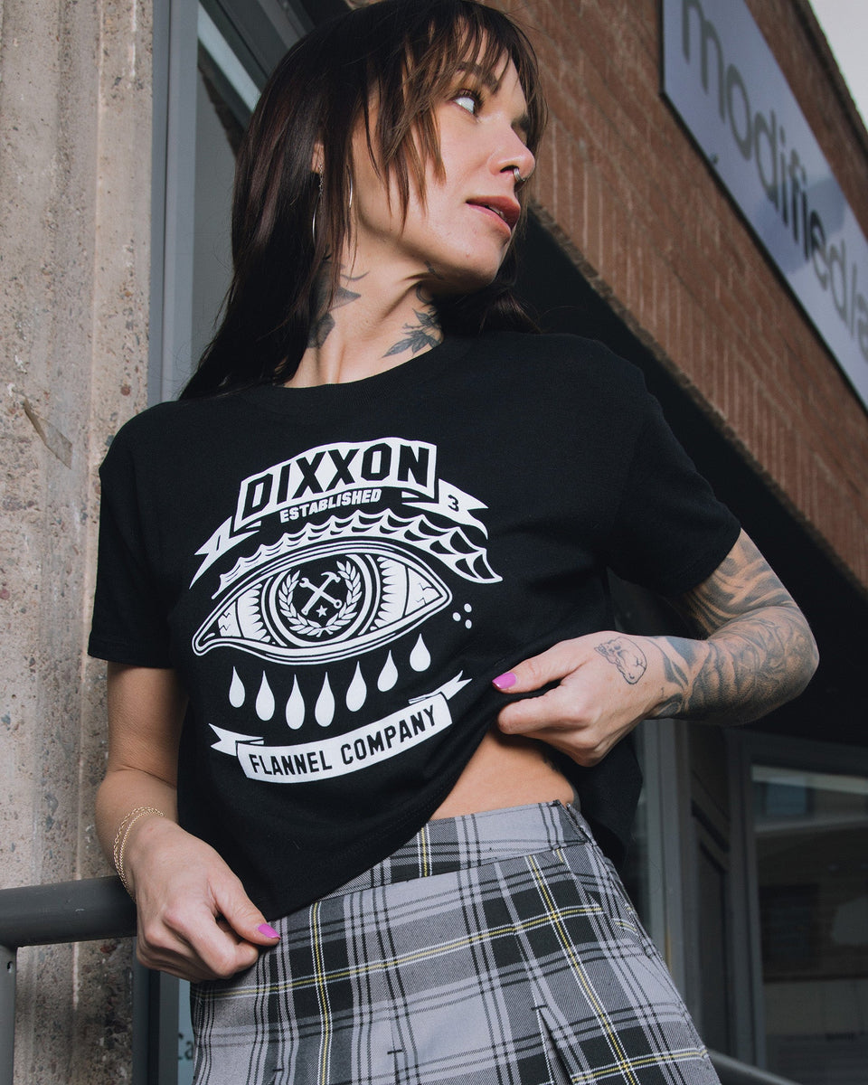 Women's Mystic Crop Top - Black | Dixxon Flannel Co.