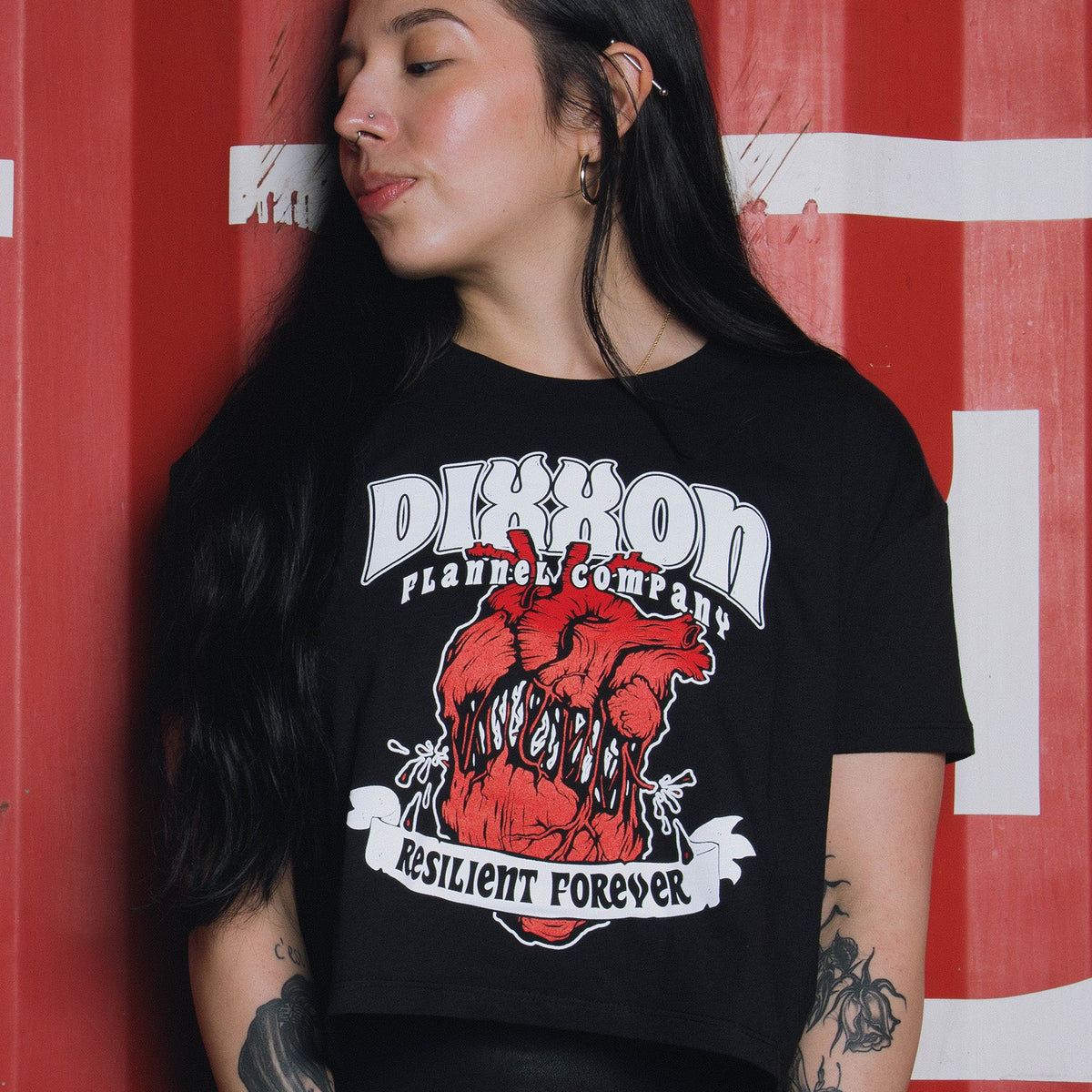 Women's Resilient Forever Crop Top - Black | Dixxon Flannel Co.