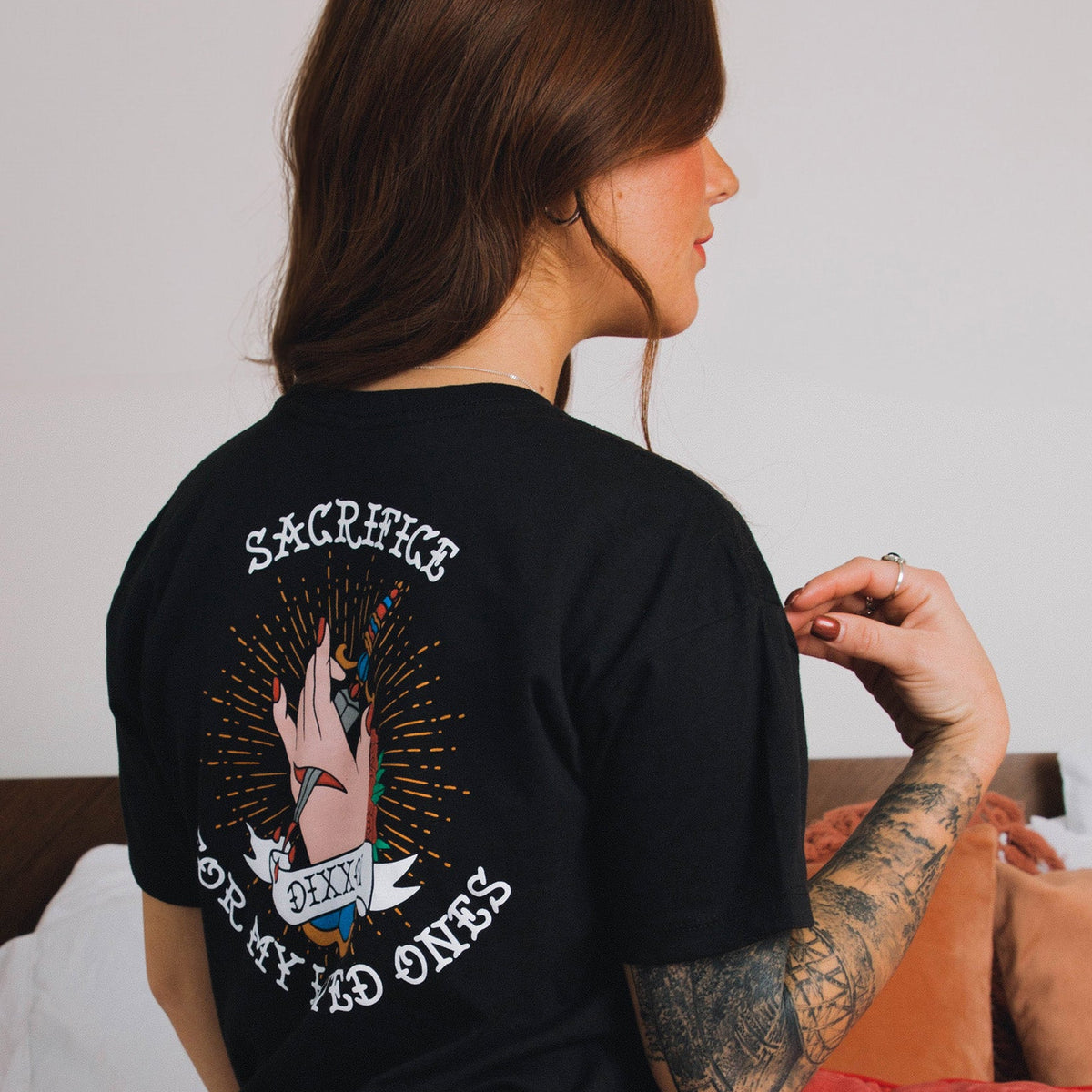 Women's Sacrifice Crop Top - Black | Dixxon Flannel Co.