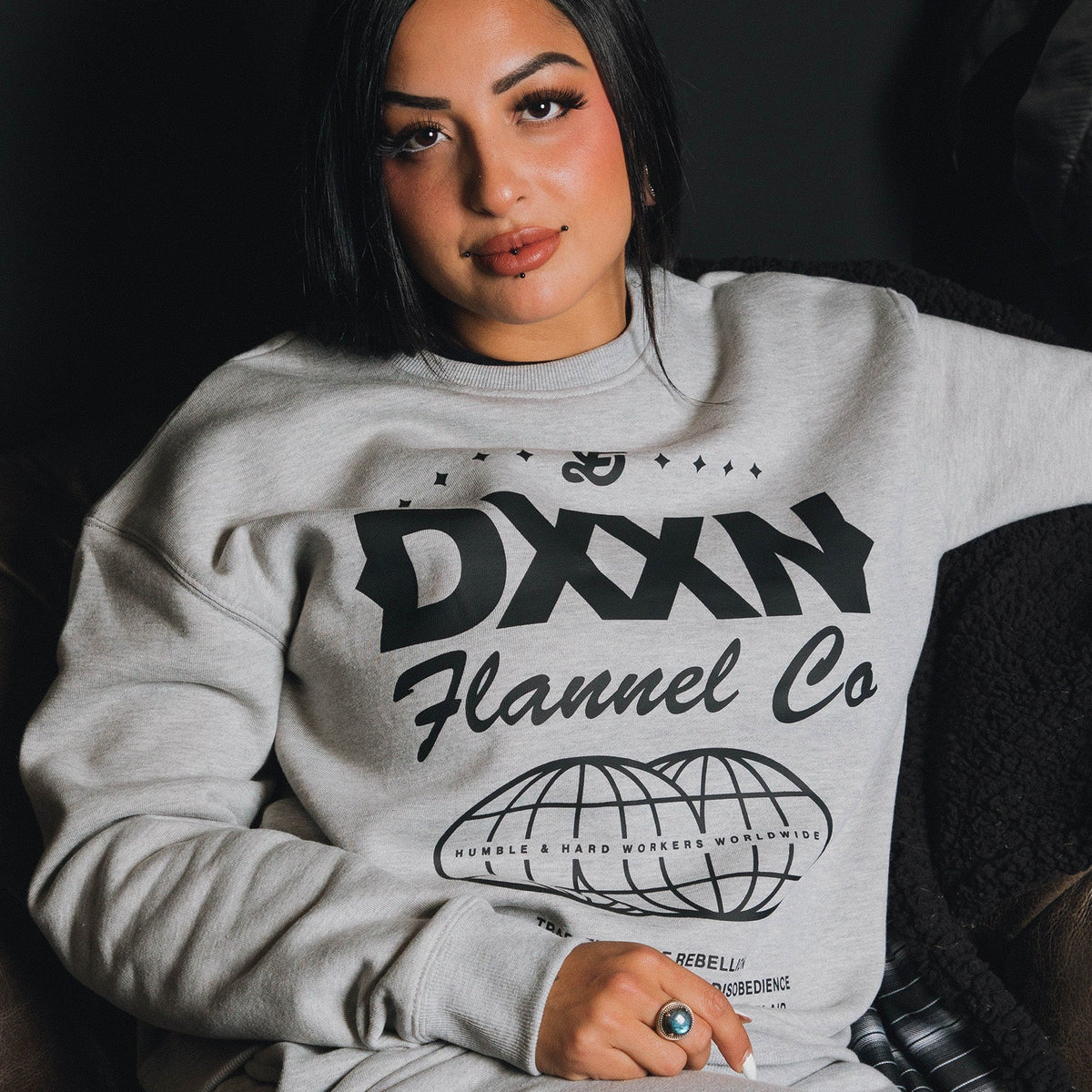 Women's Tech Crewneck Sweatshirt - Gray | Dixxon Flannel Co.