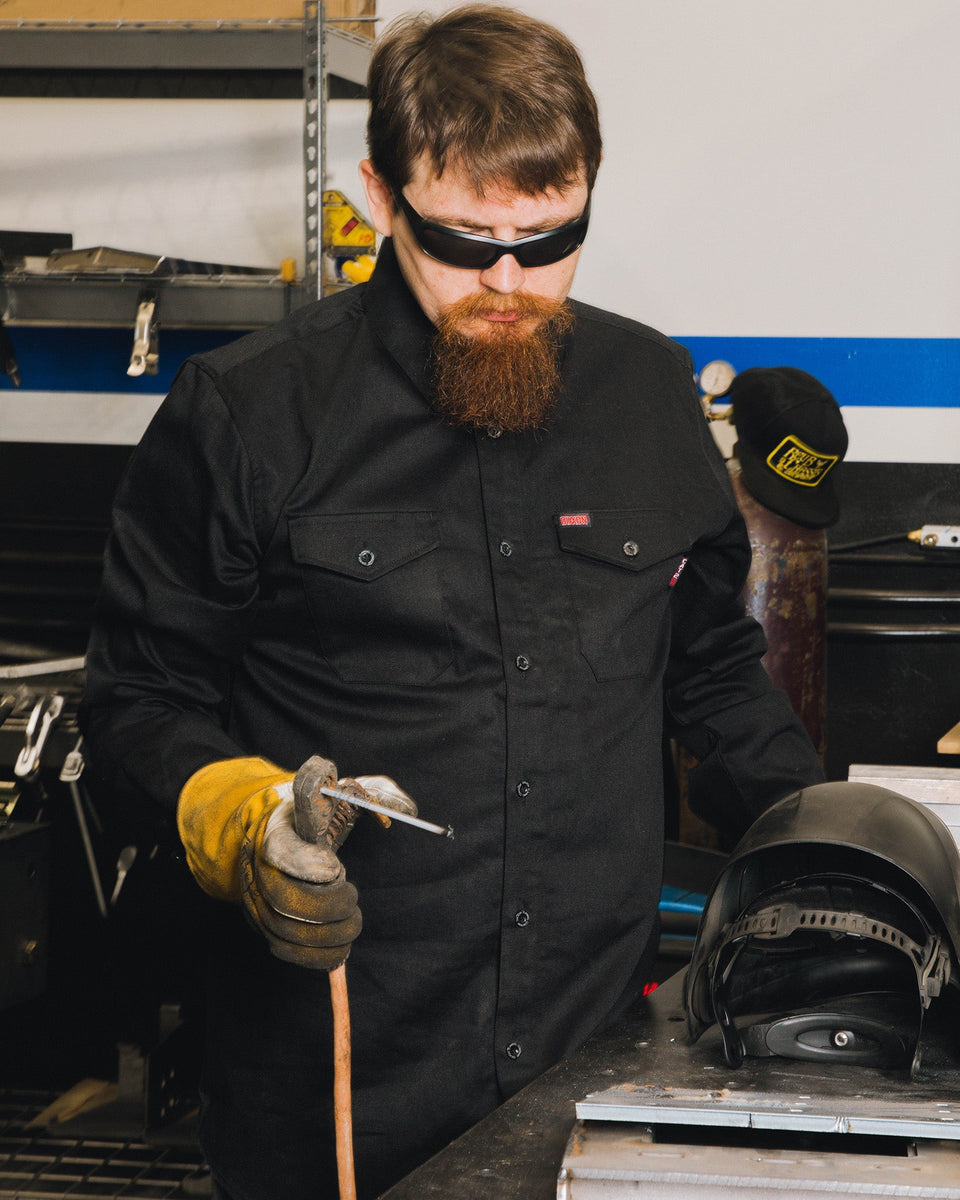 Men's WorkForce FR Work Shirt - Black | Dixxon Flannel Co.