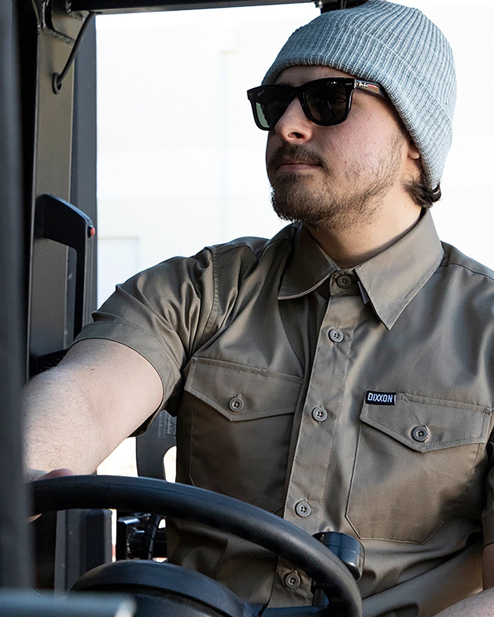 WorkForce Short Sleeve Work Shirt - Khaki | Dixxon Flannel Co.